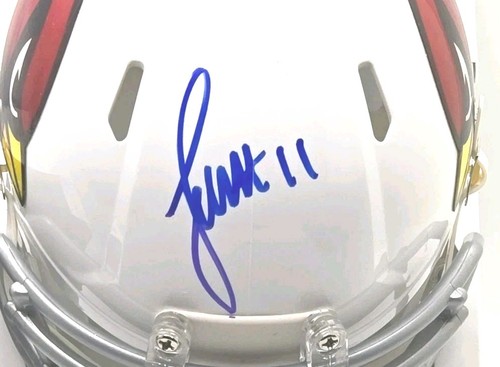 Larry Fitzgerald Signed Riddell Arizona Cardinals Mini Helmet 5Star COA ...