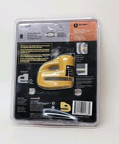 Kryptonite© 000884 - Keeper 5-S2 Motorcycle Disc Brake Lock | eBay