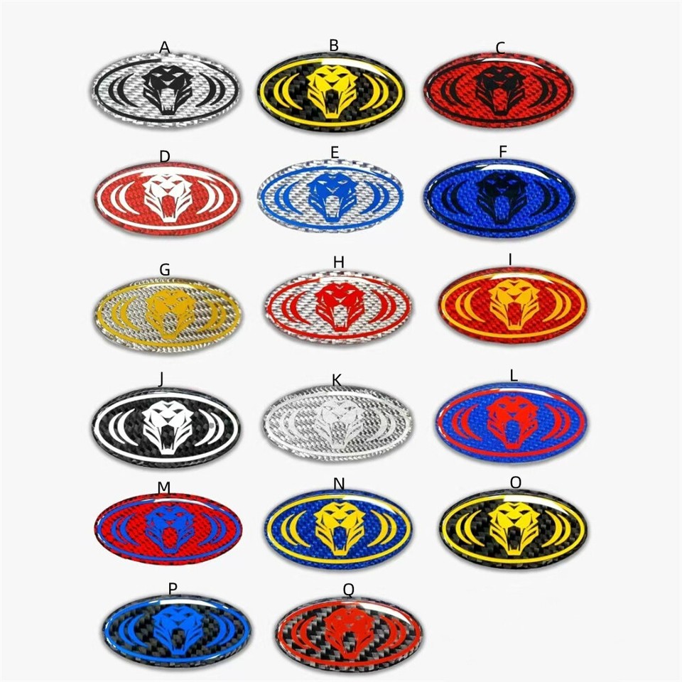 Blue Red Tiger Car Steering Wheel Center Emblem Badge Sticker for K2 K3 ...