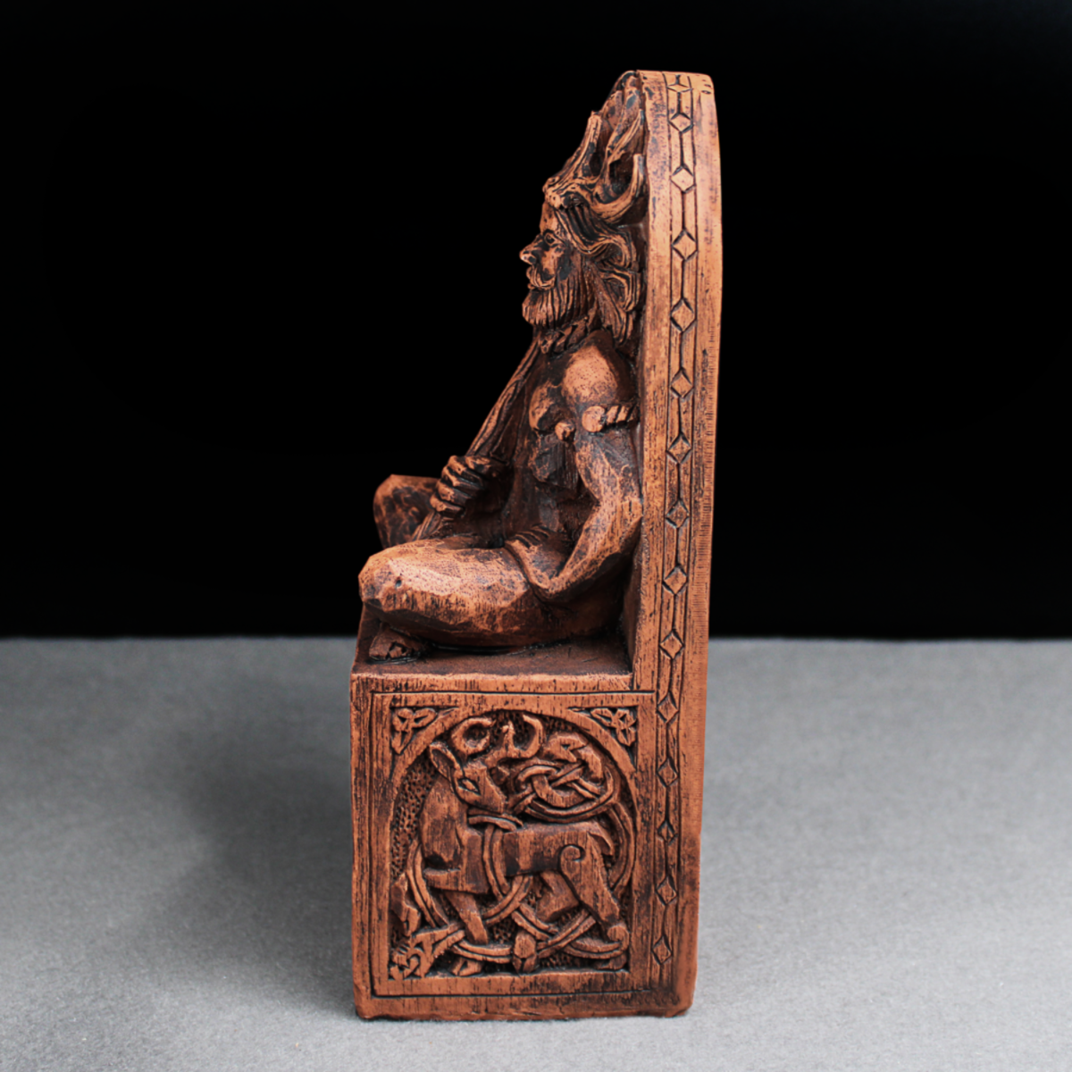 Wiccan Horned God Statue - Dryad Design Pentacle Witch Cernunnos Figure ...