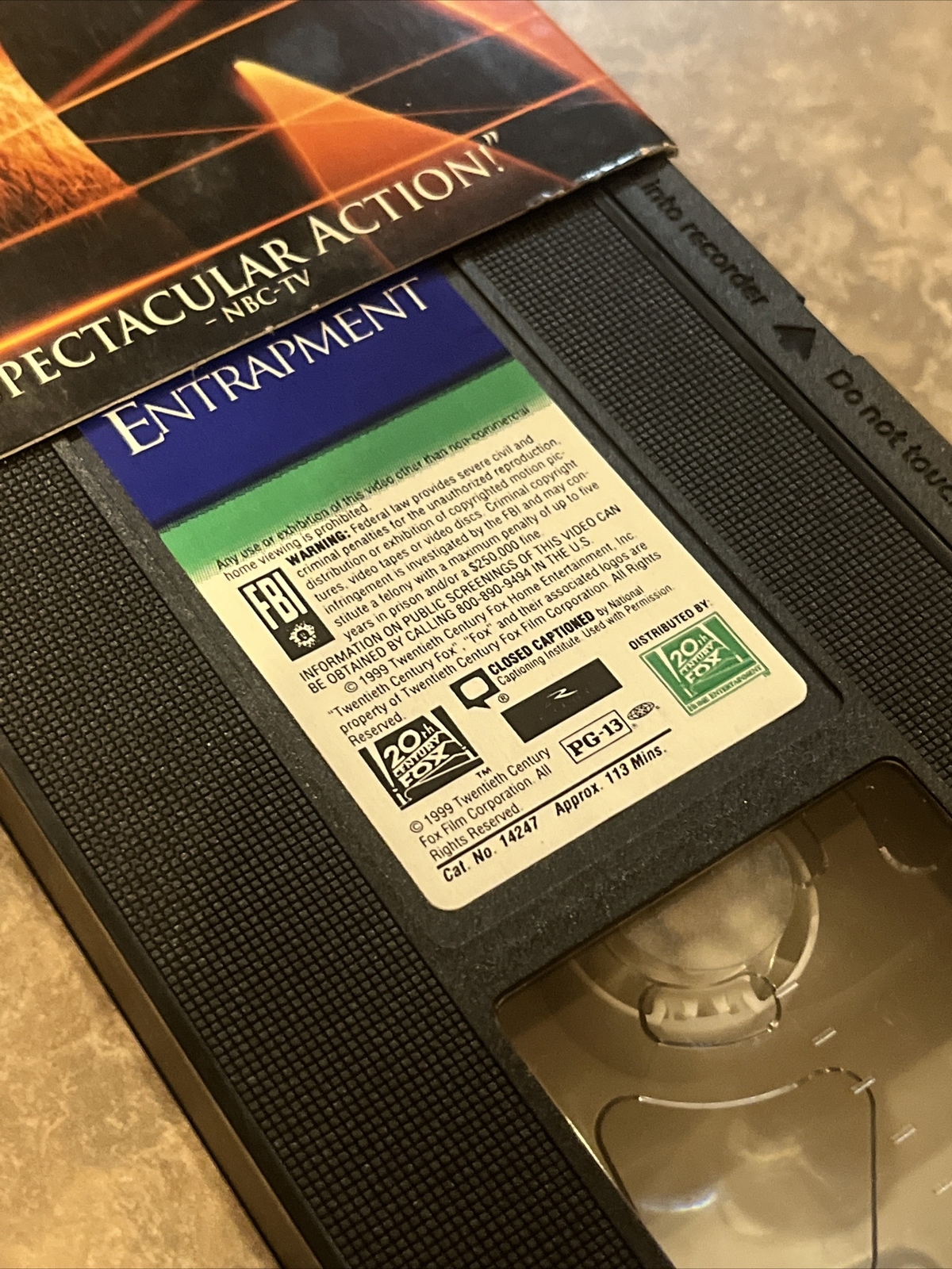 Entrapment (VHS, 2001, Fox Selections) 24543021346 | eBay