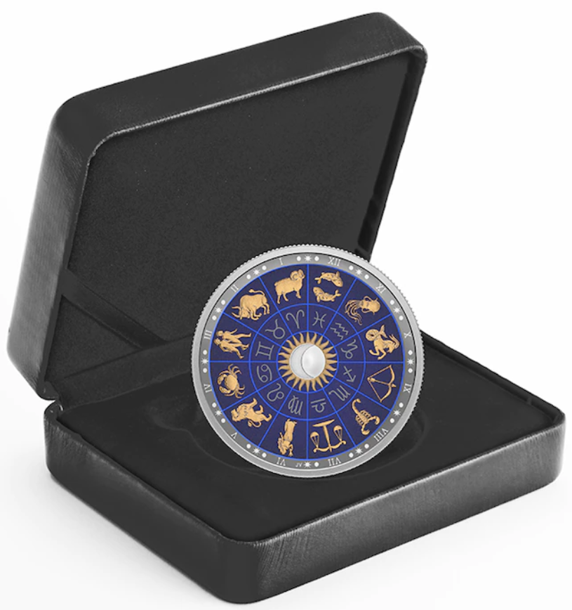 SIGNS OF THE ZODIAC 2022 CANADA 2oz .9999 Pure Silver Glow-in-the-Dark ...