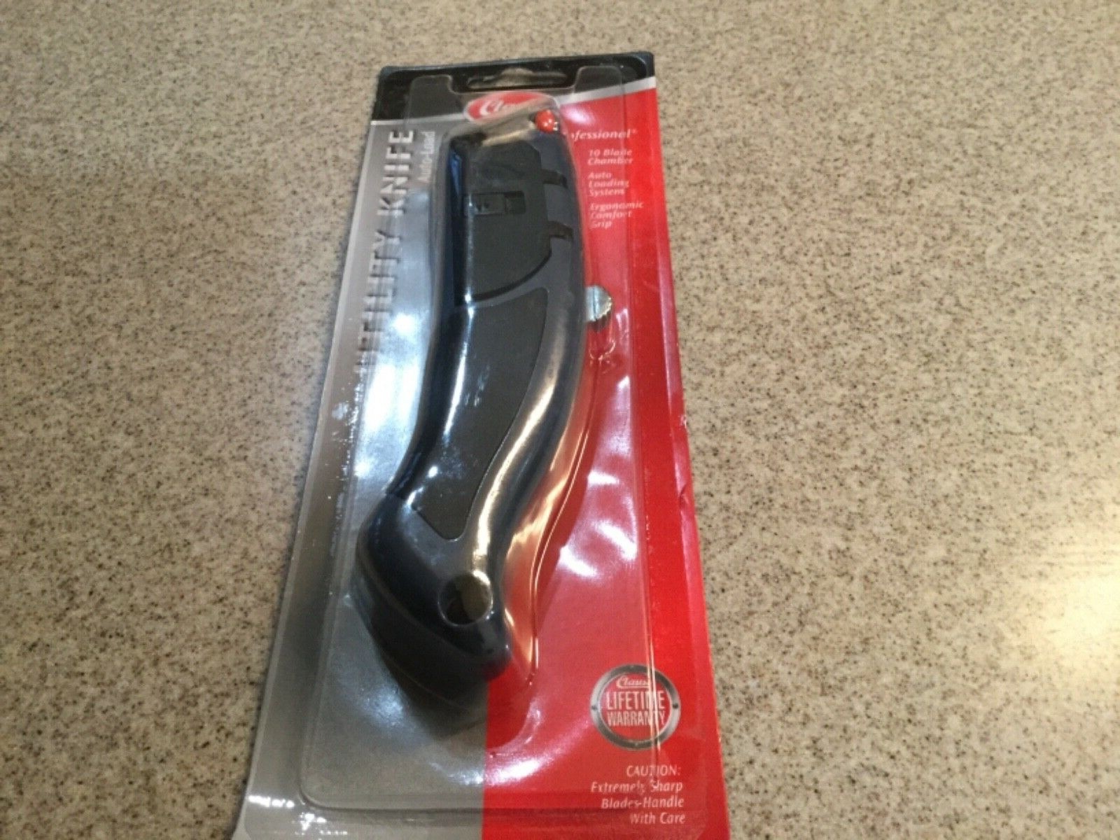 Clauss 18026 Auto-load Razor Blade Utility Knife With Ten Blades ...