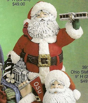 Ceramic Bisque~~~ Ready to Paint ~Gare~~North Carolina Santa | eBay