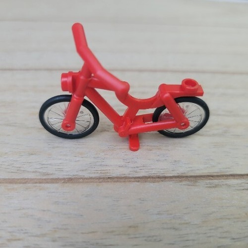 LEGO Red Bicycle Bike Spare Part Replacement Piece Minifigure ...