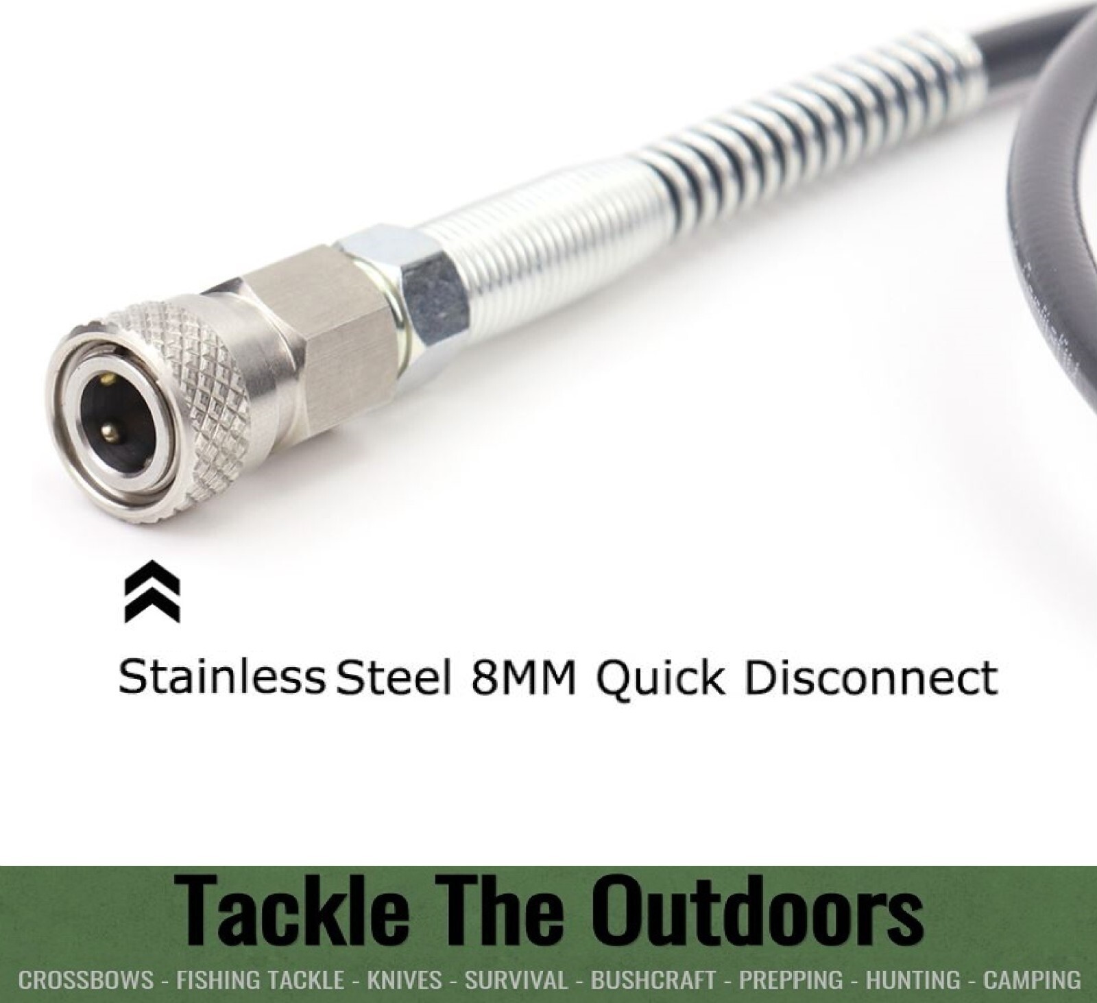 PCP Air Rifle Fill Hose Filling Whip 8mm QD 1.25 Meter Quick Coupler ...