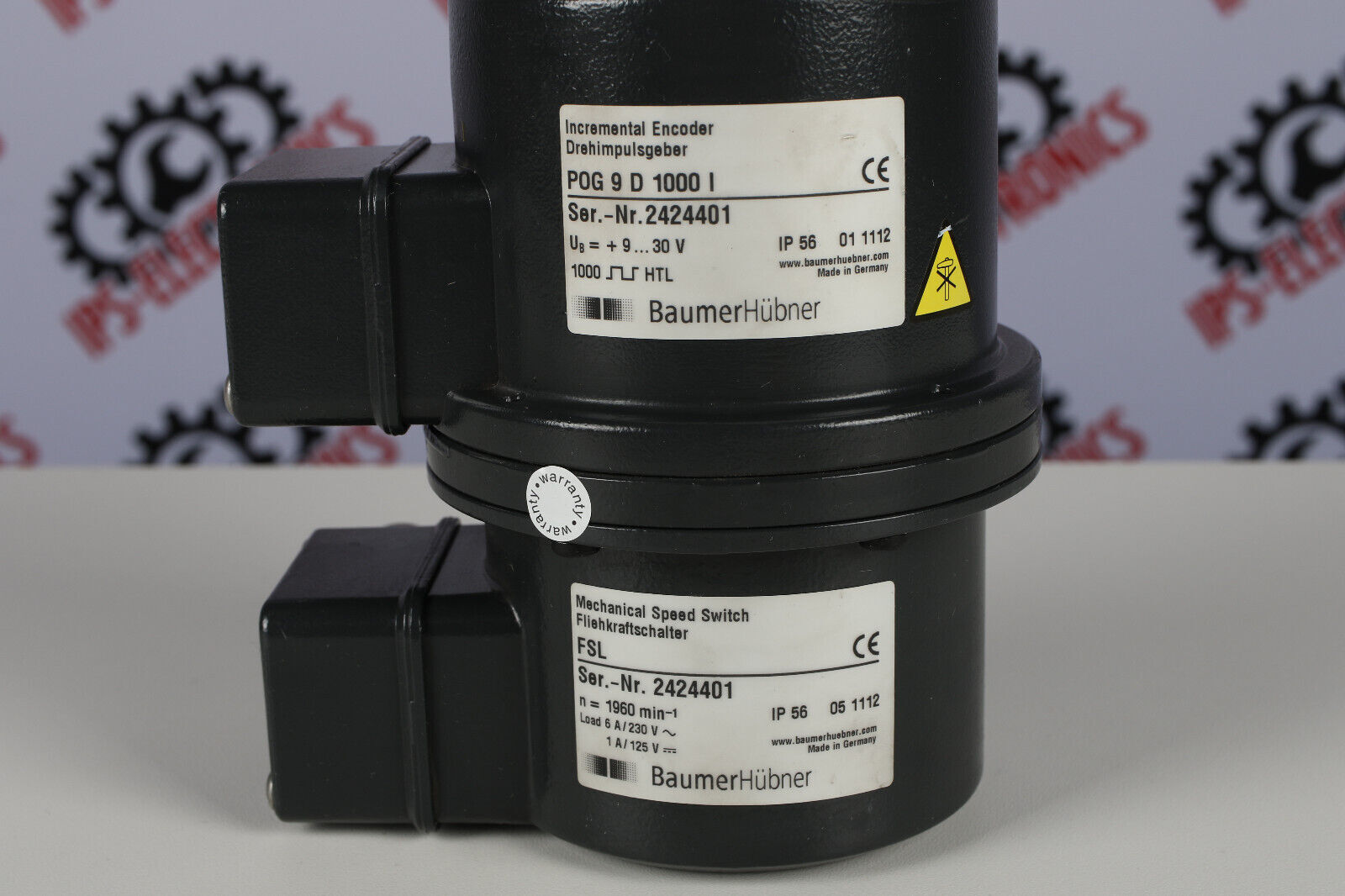 BAUMER POG-9-D-1000 I / FLS (Encodeur+Vitesse Interrupteur) - 6 Mois ...