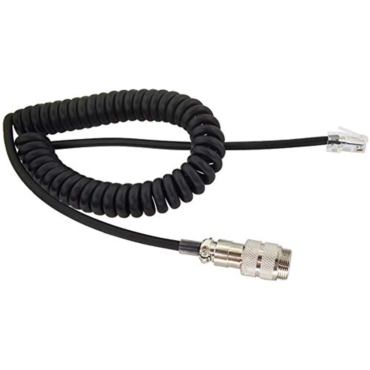 8Pin RJ-45 Modular Plug Mic Microphone Cable Adapter for Yaesu FT-450D ...