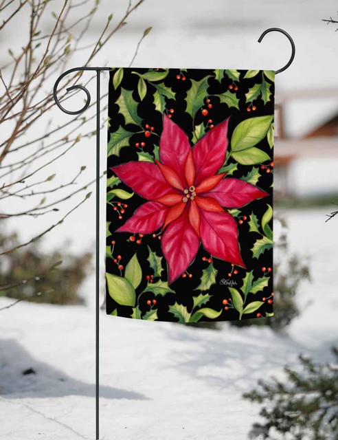 Toland Home Garden Poinsettia 12.5 -Inch Decorative USA-Produced Garden ...