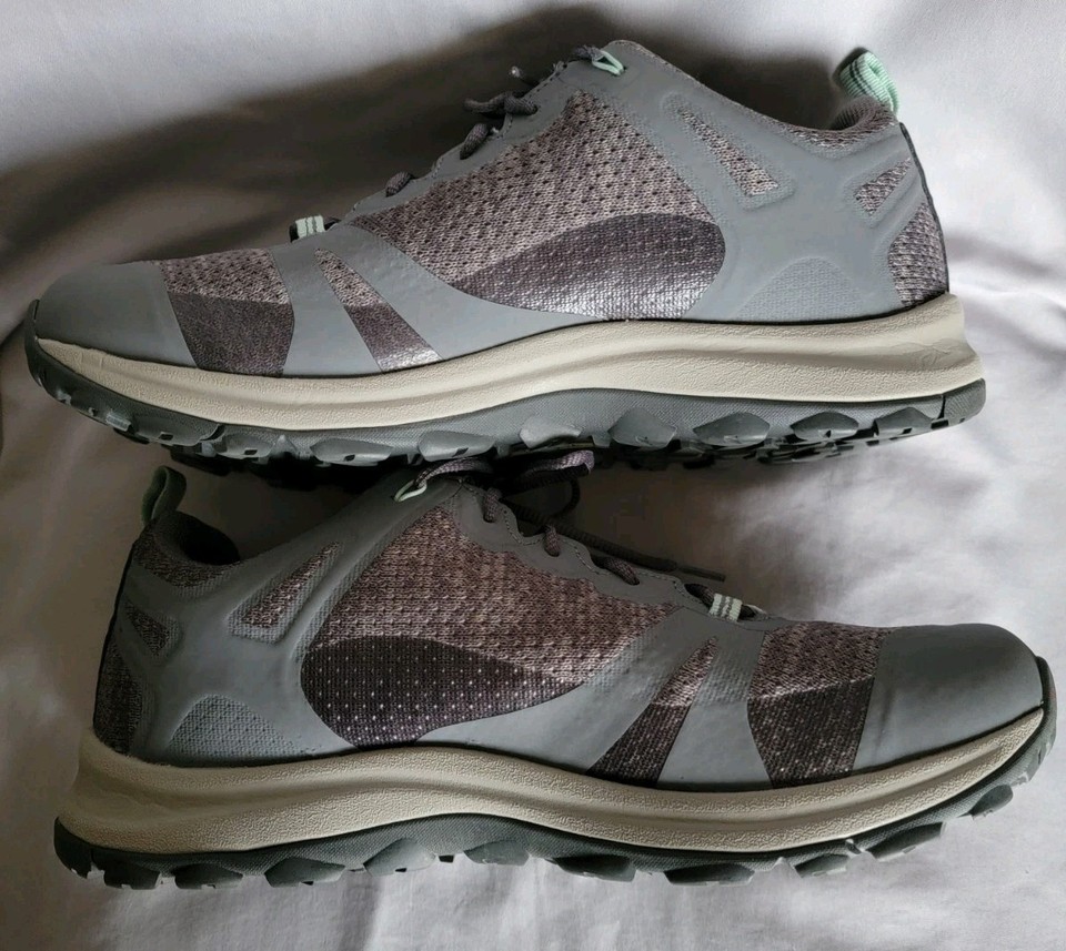 KEEN Terradora II Waterproof Hiking Shoe Womens Sz 10 Grey Ocean Wave ...