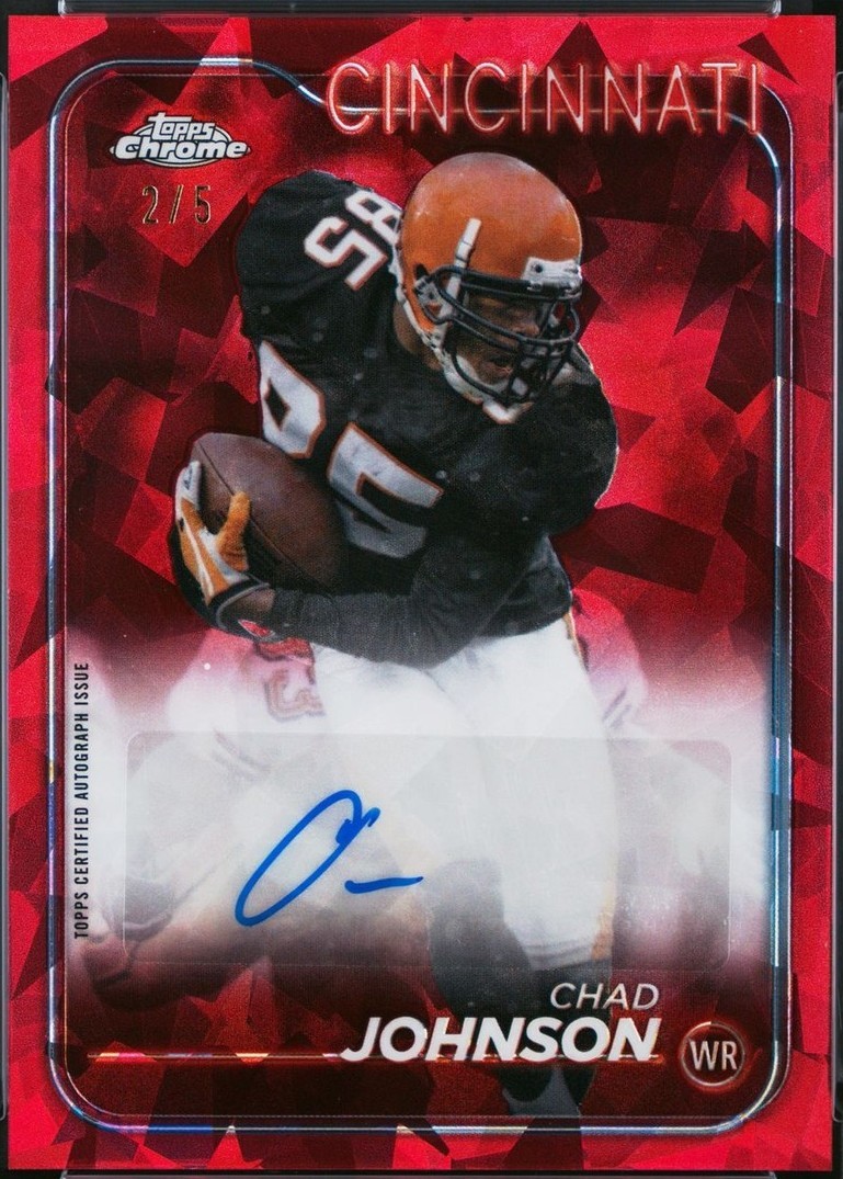 2024 Topps Chrome - Autographs Chad Johnson #BA-CJ Red Refractor /5 (AU ...