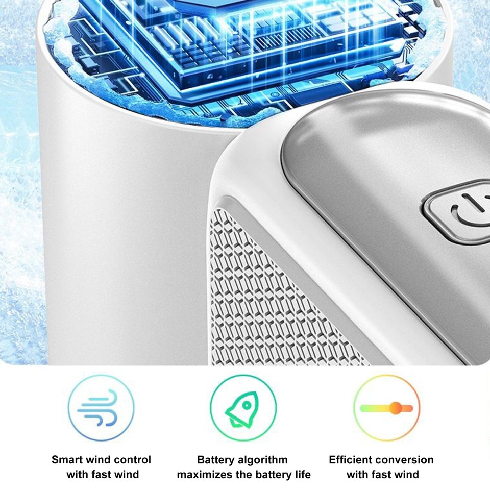 Portable Handheld Turbo Fan 100 Wind Speeds Adjustable Mini Personal ...