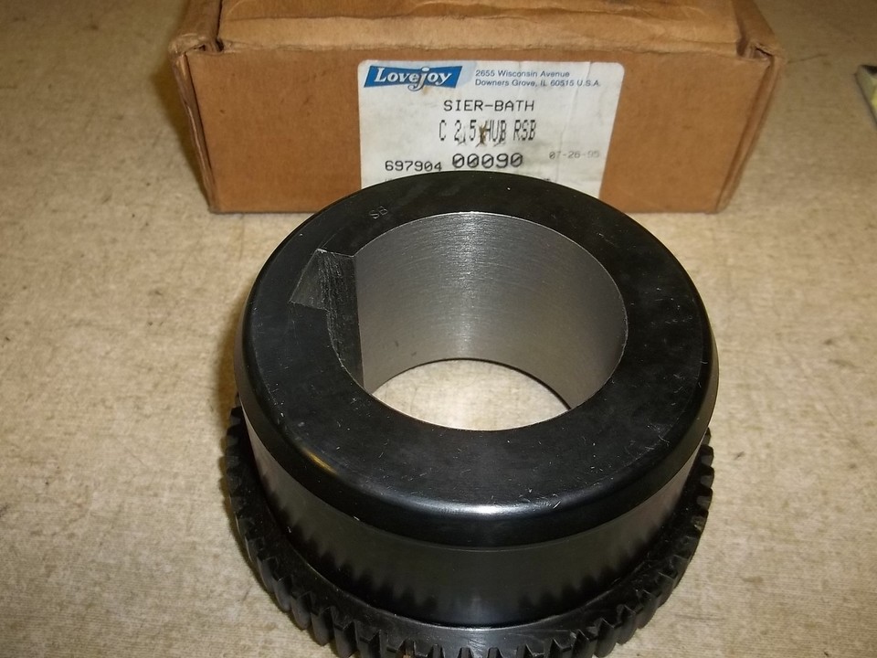 Lovejoy Sier Bath C2.5 00090 RSB Gear Coupler Hub 93NG06 Black *FREE ...