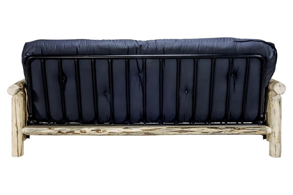 Rustic Log Futon Amish Made Wood Sofa Bed Lodge Cabin Futons | eBay