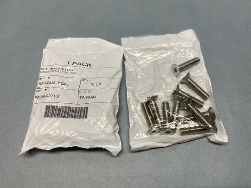M8X35 Flat Head Hex Drive Screw FHS1X0835-010M1 7991-A2 Full Thread LOT ...
