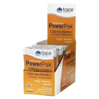 2 X Trace, Power Pak, Orange Blast, 30 Stick Packets, 0.22 oz (6.1 g ...