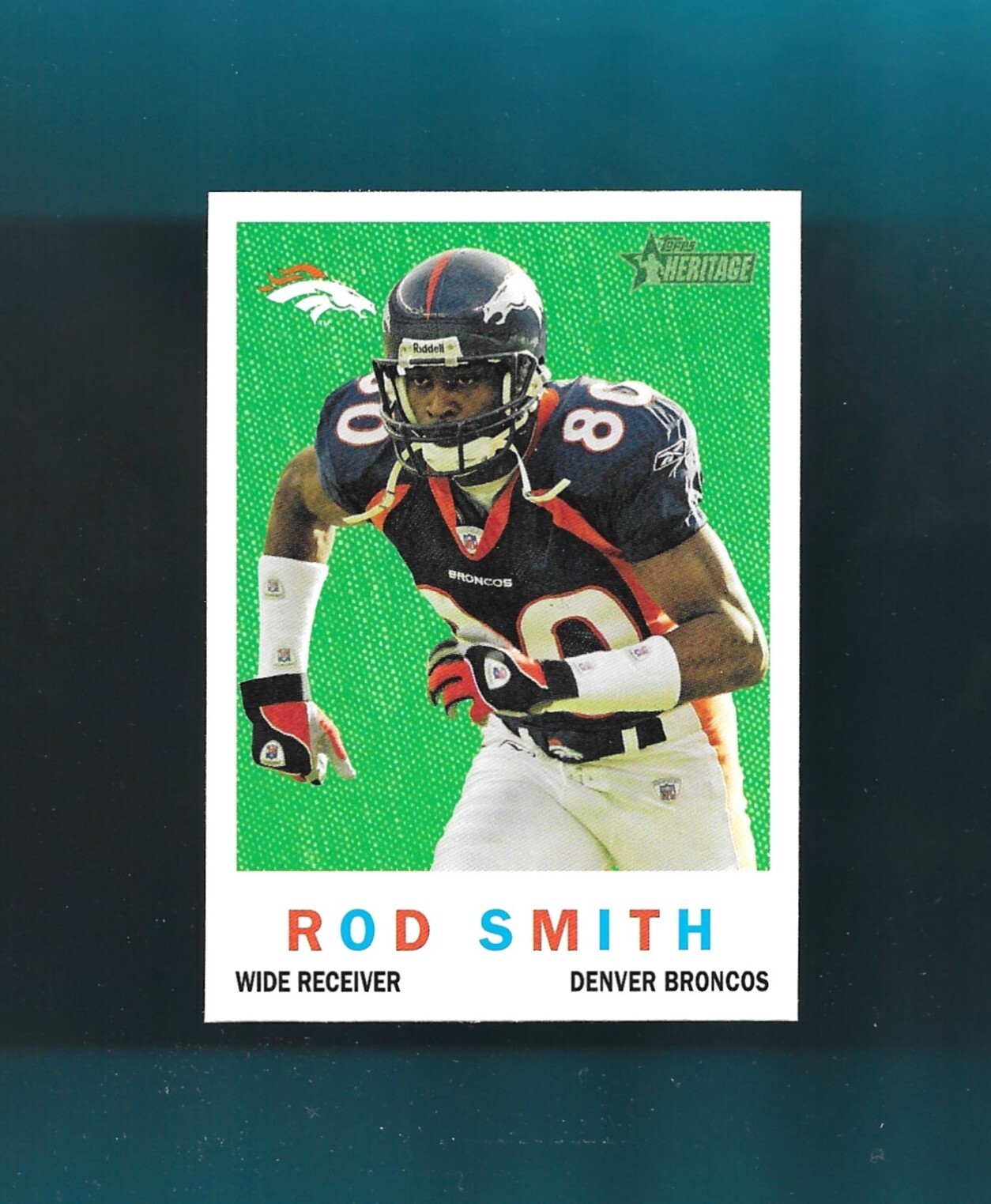 2005 Topps Heritage FOOTBALL # 82 ROD SMITH DENVER BRONCOS PERFECT! | eBay