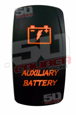 Waterproof Auxiliary Battery Rocker Switch Orange ACE Turbo YZ1000R ...