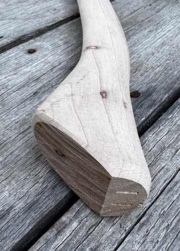 Hickory 36" Single Bit Curved Axe Handle Made in USA Unfinished | eBay