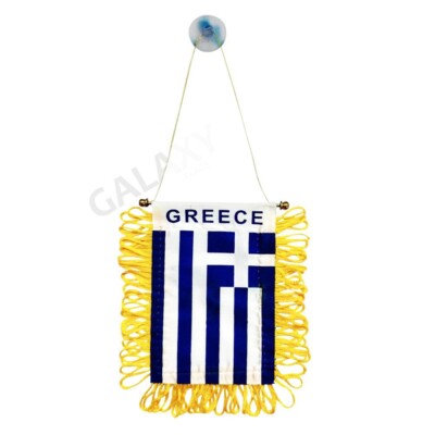 Greece Flag Mini Banner / Greece Flag / Double Sided Mini Greece Car ...