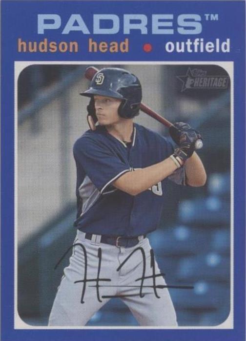 2020 Topps Heritage Minor League Edition - Hudson Head #174 Blue /99 ...