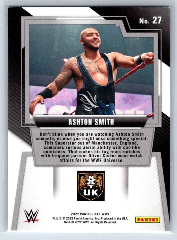 2022 Panini NXT 2.0 WWE Ashton Smith Rookie RC #27 | eBay