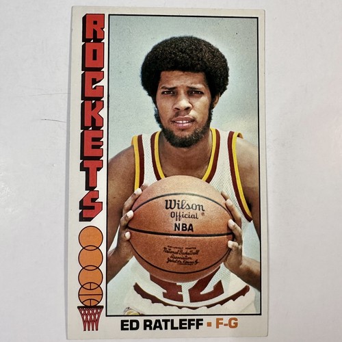 1976/77 ED RATLEFF TOPPS Basketball Tall Boy Oversized Card #18 ...