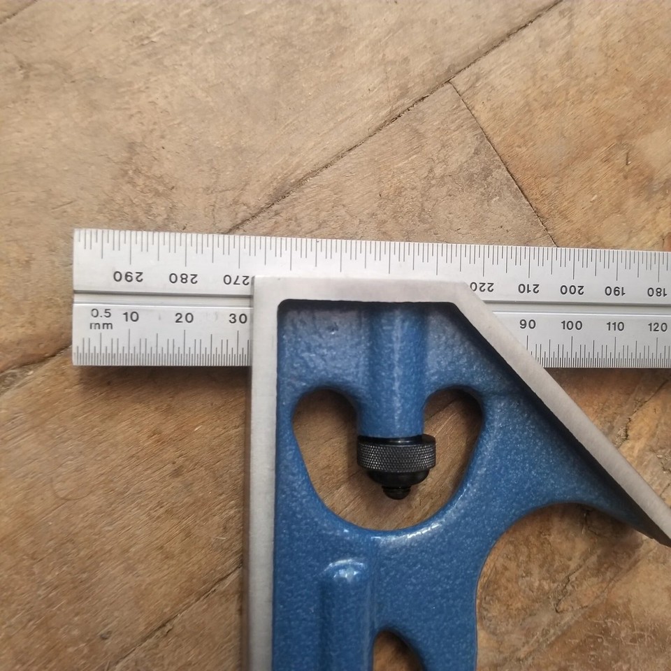 PEC 12" Combination Square .5mm/mm Both Sides, Body Is A First, Rule Is ...