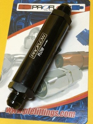 AN12 Billet Inline Oil filter Stainless Steel screen Black -12AN ...