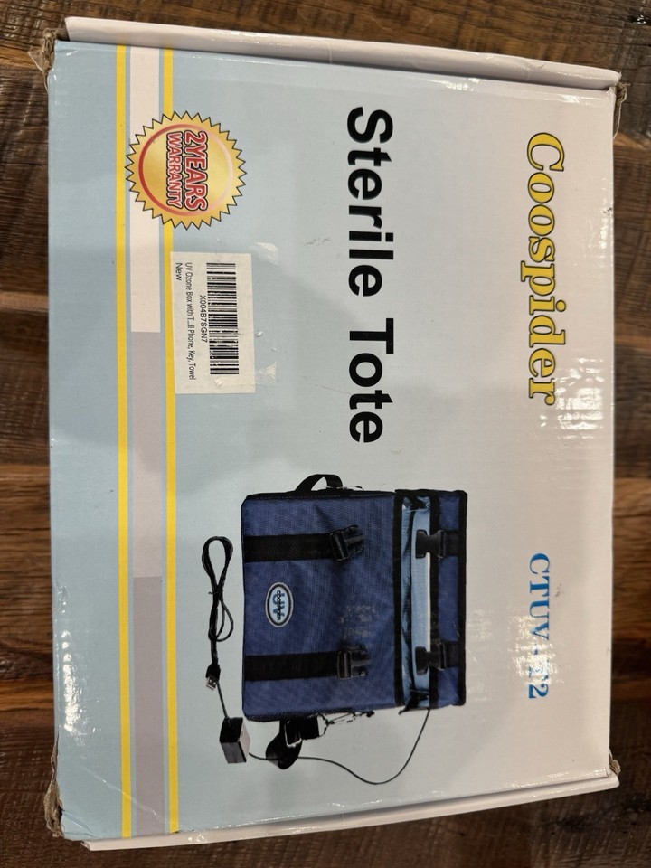 UVC Sanitizer Ozone Box with Timer, Foldable Large Cleaner UV Bag w ...