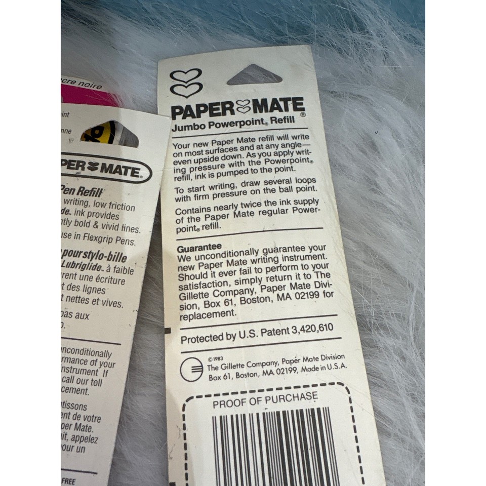 Paper Mate Ballpoint Pen Refills Black Ink Medium Point Jumbo ...