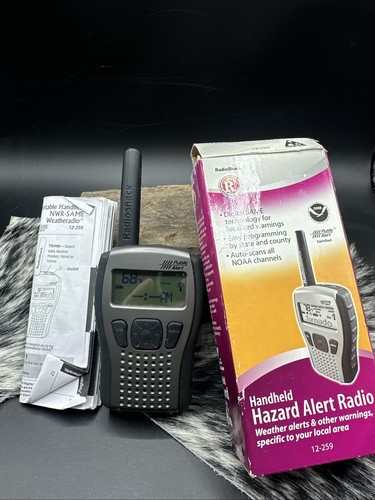 TESTED Radio Shack Hazard Alert Radio Handheld Public Alert 12-259 | eBay