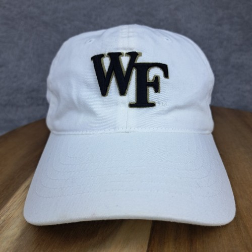 Wake Forest Demon Deacons Hat Cap Strap Back White Black WF NCAA ...