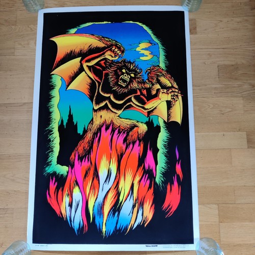 SATAN'S DEN Devil Horror Werewolf Beast Poster PP489 orig 70s Velva Glow in Dark | eBay
