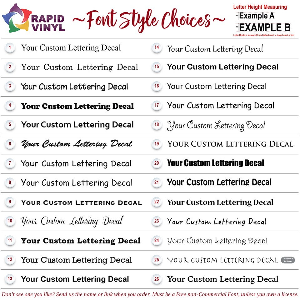 Custom Windshield Lettering 5 x 42 Vinyl Decal Sticker Business Banner ...