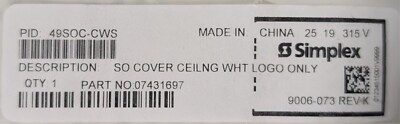 Simplex 49SOC-CWS - SAME DAY SHIPPING | eBay