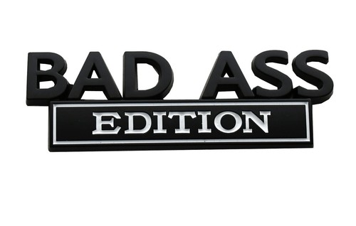 1pc Bad Ass Edition Emblem Metal Badge Sticker Decal for Cars Truck ...