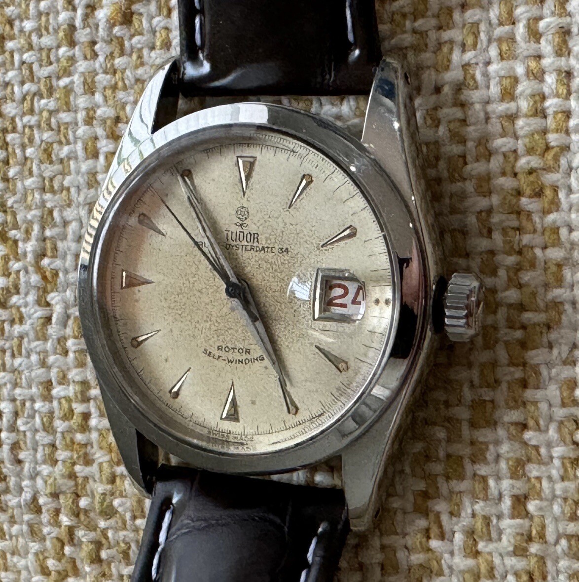 EXCELLENT TUDOR WATCH REF. 7914. ST. STEEL CASE 35mm. AUTOMATIC Cal.395 ...