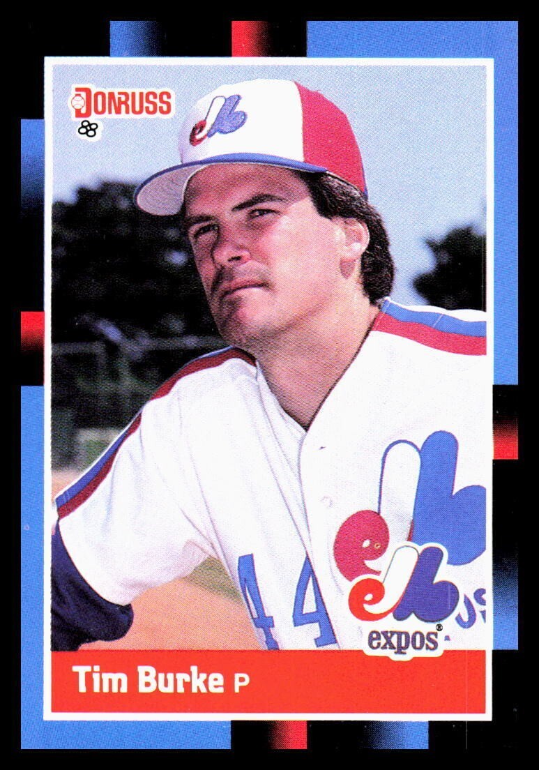 1988 Donruss # 98 Tim Burke Pitcher Montreal Expos FREE shipping | eBay