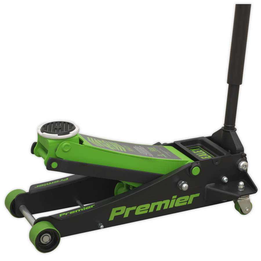 Sealey Premier Tools 3040AG 3 Tonne Rocket Lift Trolley Jack Green ...