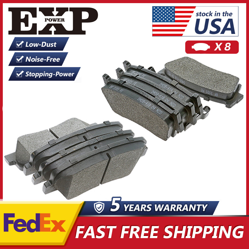 FRONT REAR Ceramic Disc Brake Pad Set For 03-07 Honda Accord 4 Cyl R ...