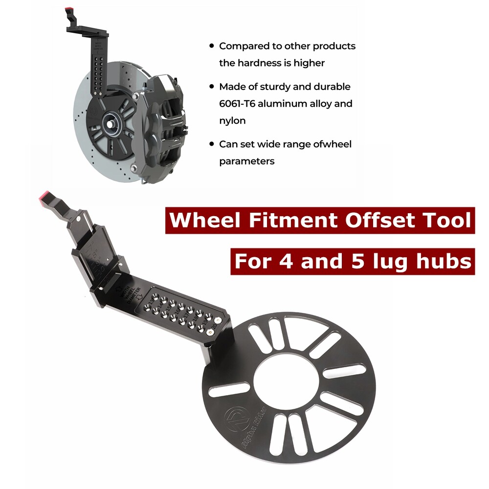 Wheel Offset Tool Tire Wheel Offset Fitment Measurement Tool