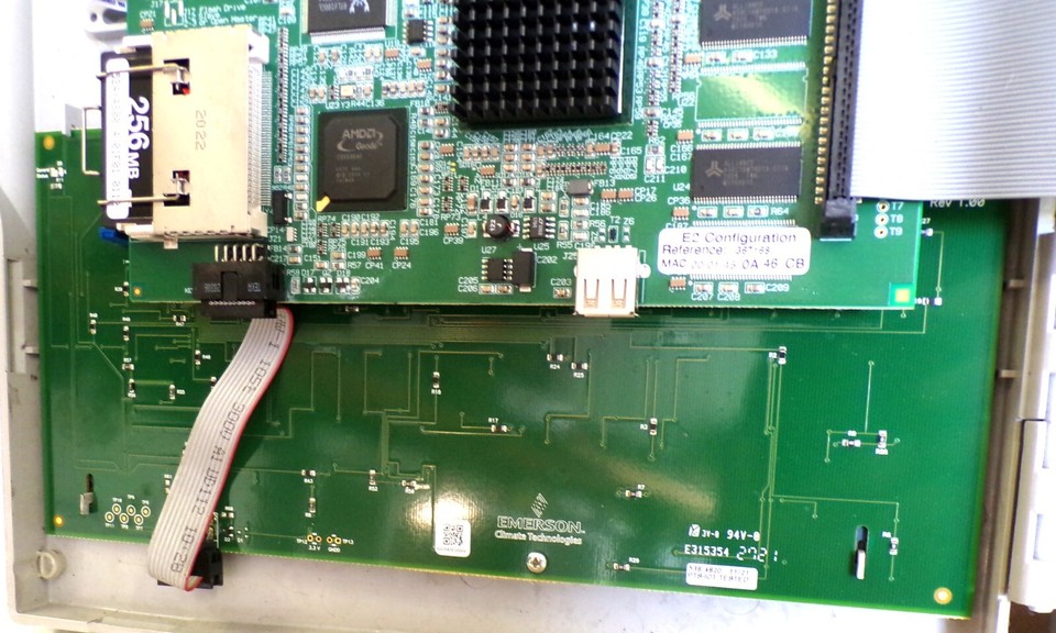 Emerson E2 RX400 Control System RX-400 w/ Display 845-1400 Used Cut Out ...