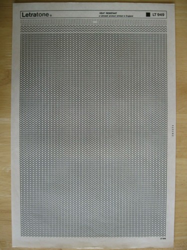 .1 x Letraset Letratone Sheet LT 949 * | eBay