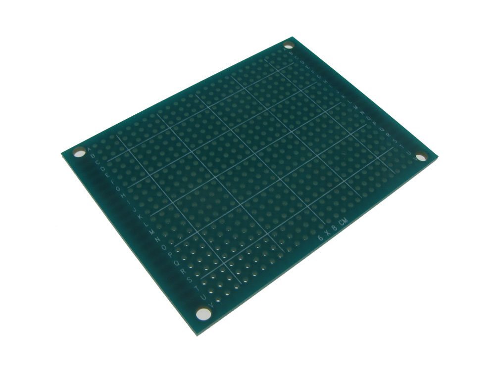5PCS HQ 6*8cm Single Side Prototype Board Perforated 2.54mm Plated ...