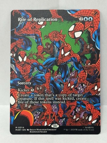 MTG Marvel's Spider-Man Rite of Replication (Borderless) Mythic Regular ...