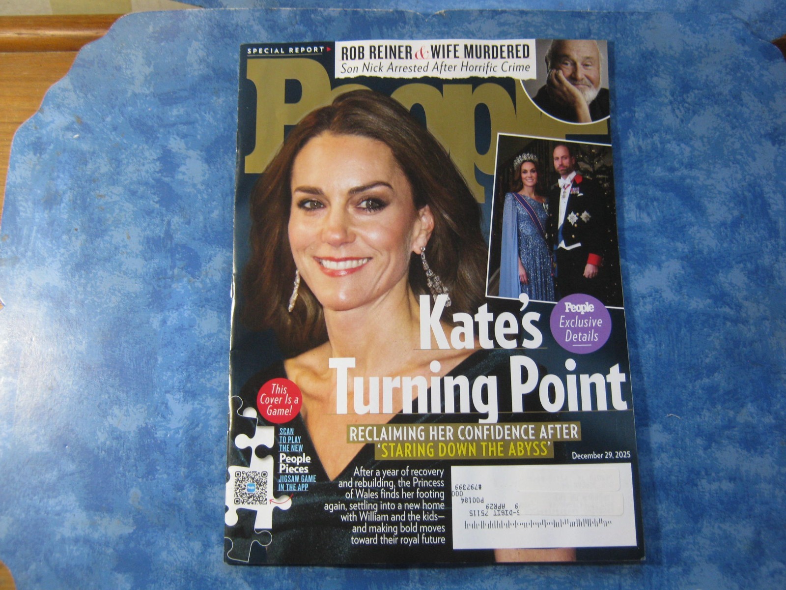 PEOPLE MAGAZINE December 29, 2025 KATE'S TURNING POINT Bob Reiner +Wife ...