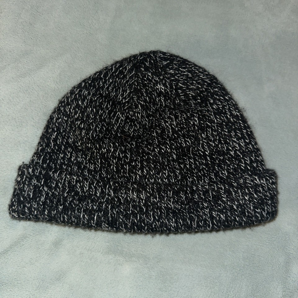 Vans Off The Wall Beanie Hat Knit Cap Cuffed Black Skate Street OSFM | eBay