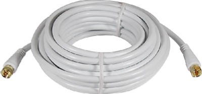 25-Ft. White RG6 Coaxial Cable With "F" Connectors VH625WHR 79000320654 ...