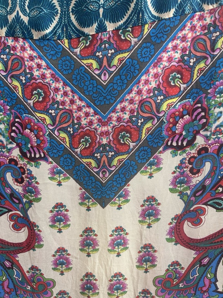 Johnny Was dress/top medium. Tunic Vibrant Paisley And Floral Print ...